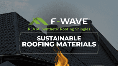 Sustainable Roofing Materials with F-Wave Premium Synthetic Shingles ...